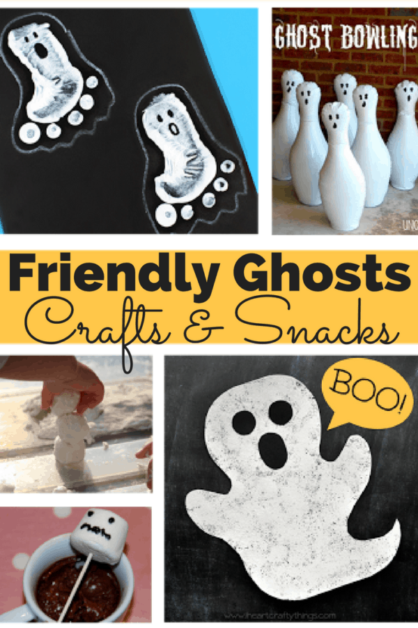 Halloween Craft Ideas, Friendly Ghost Crafts and Snacks!