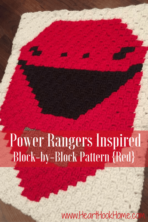 Power Rangers Inspired Bock-by-Block Crochet Pattern (Red)