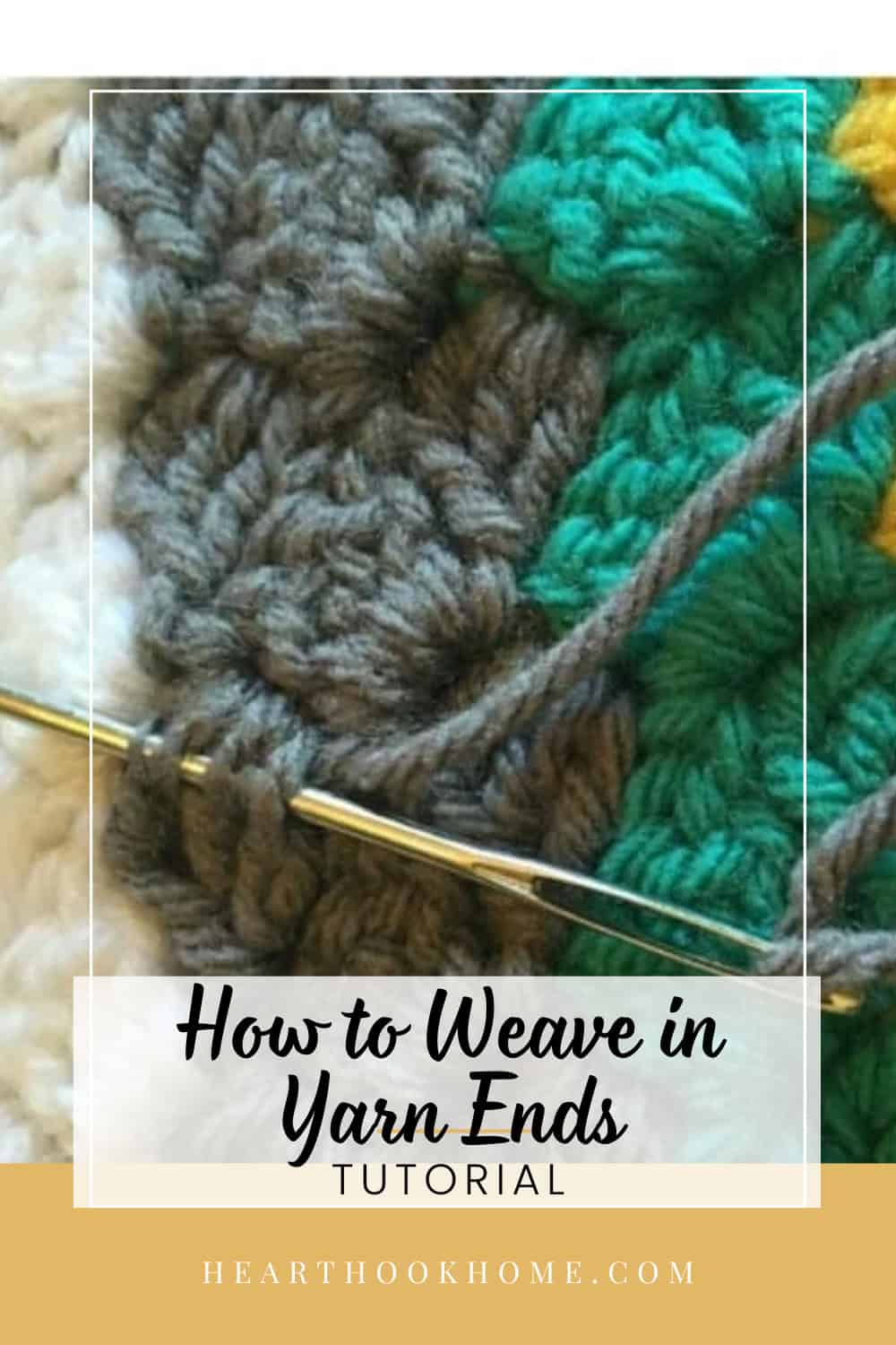 How to Weave in Ends of Yarn {So They Don't Come Undone}