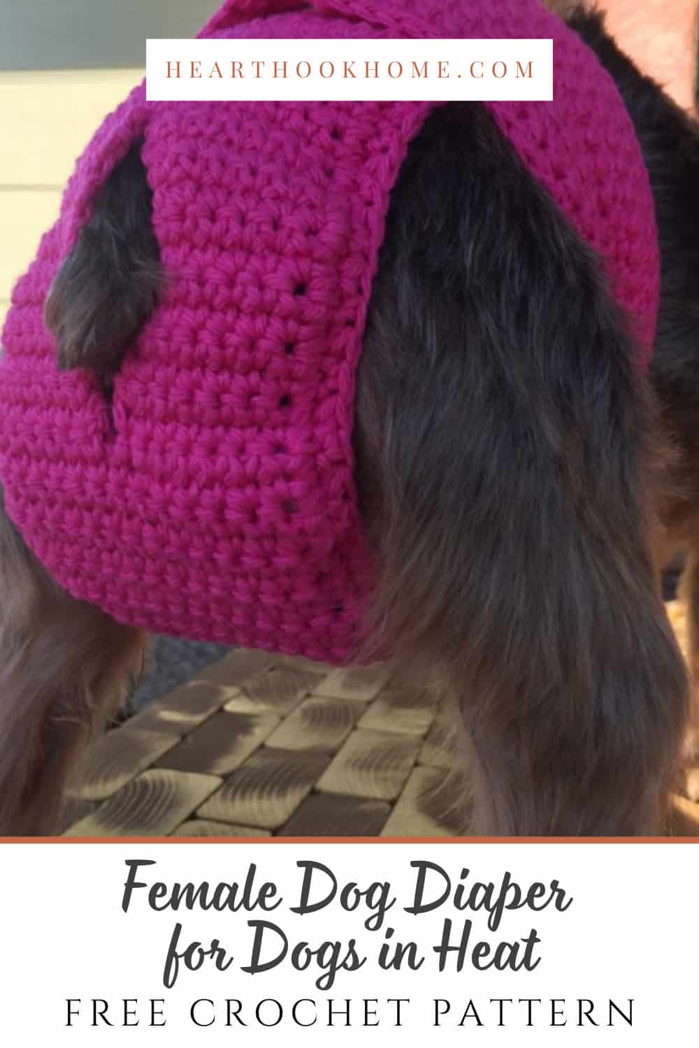 Female Dog Diaper for Dogs in Heat: Free Crochet Pattern