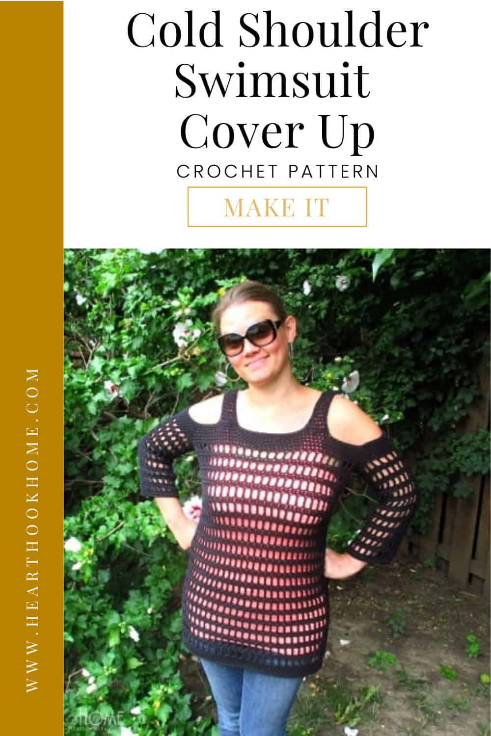 Cold Shoulder Swimsuit Cover Up Crochet Pattern