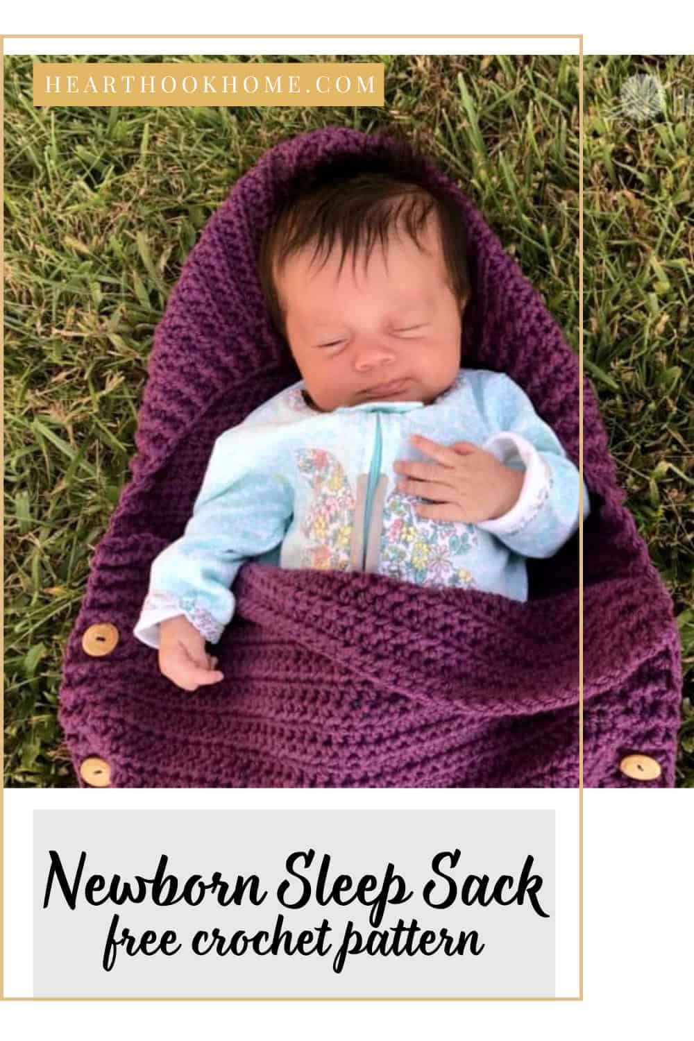 Newborn Sleep Sack Free Crochet Pattern