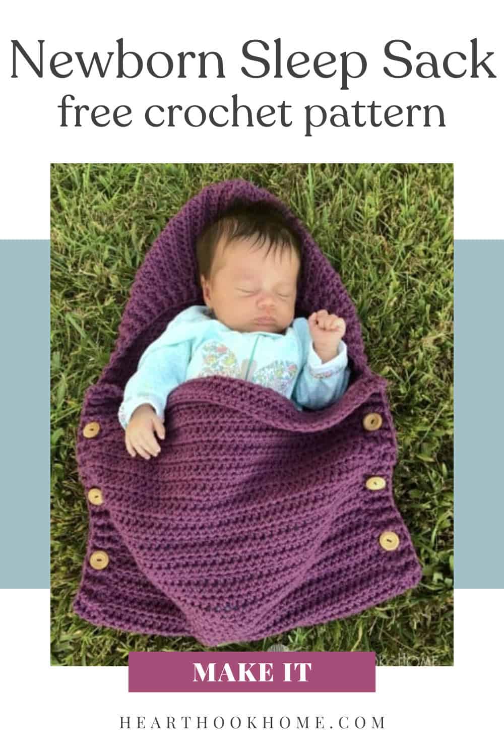 Newborn Sleep Sack Free Crochet Pattern