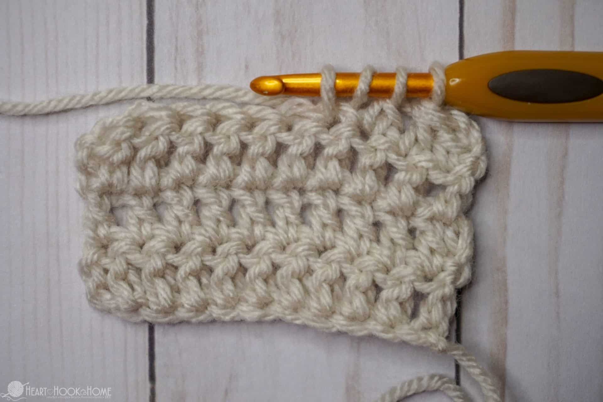 DC2TOG: How to Double Crochet Two Together