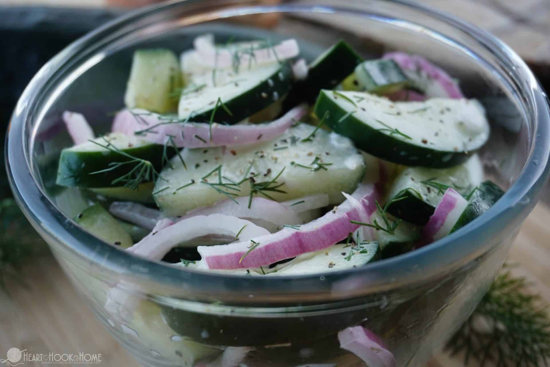 The BEST Chilled Cucumber Salad Recipe for Summer