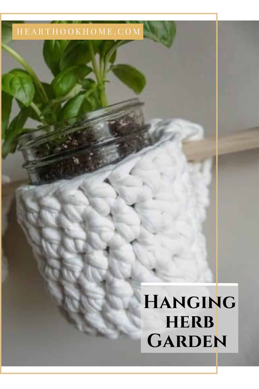 Hanging Herb Garden Free Basket Crochet Pattern