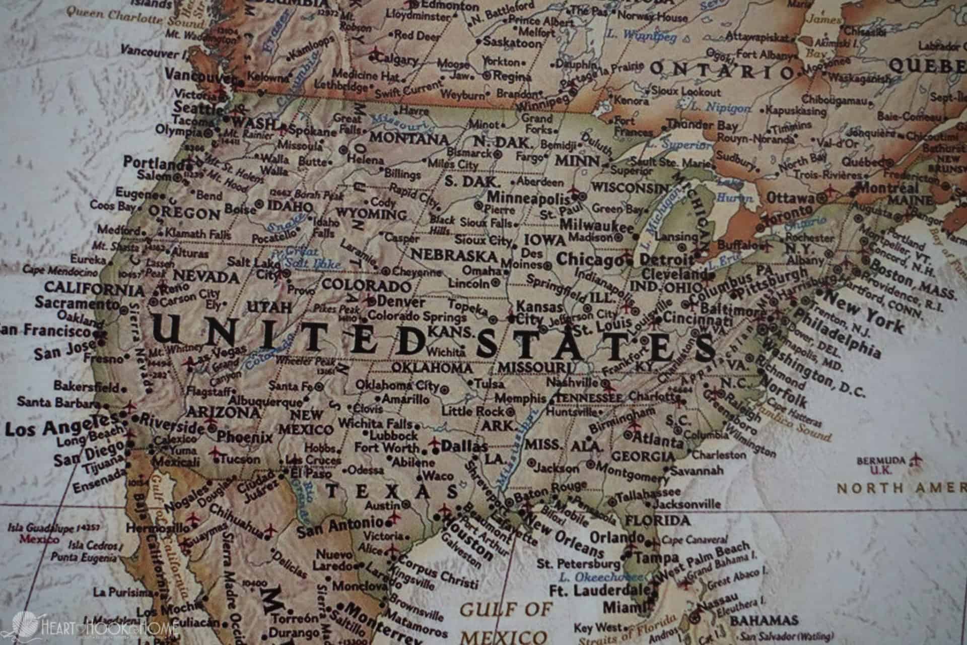 Inexpensive & Easy DIY World Travel Map with Push Pins Tutorial