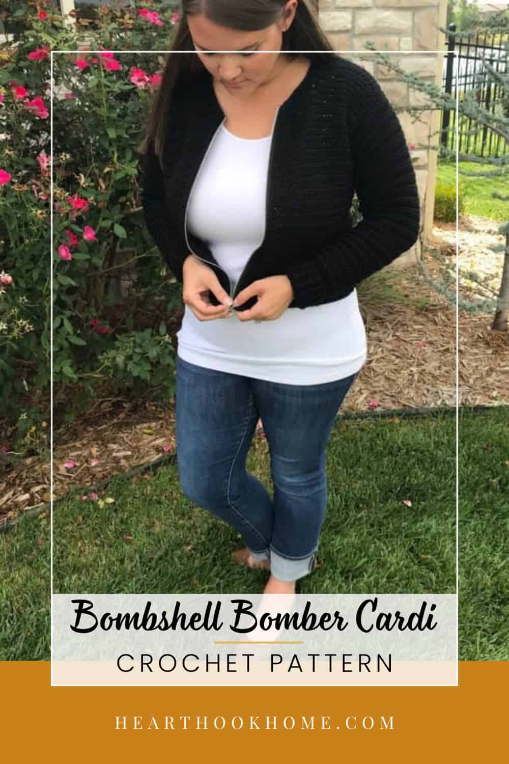 Bombshell Bomber Cardi Crochet Pattern
