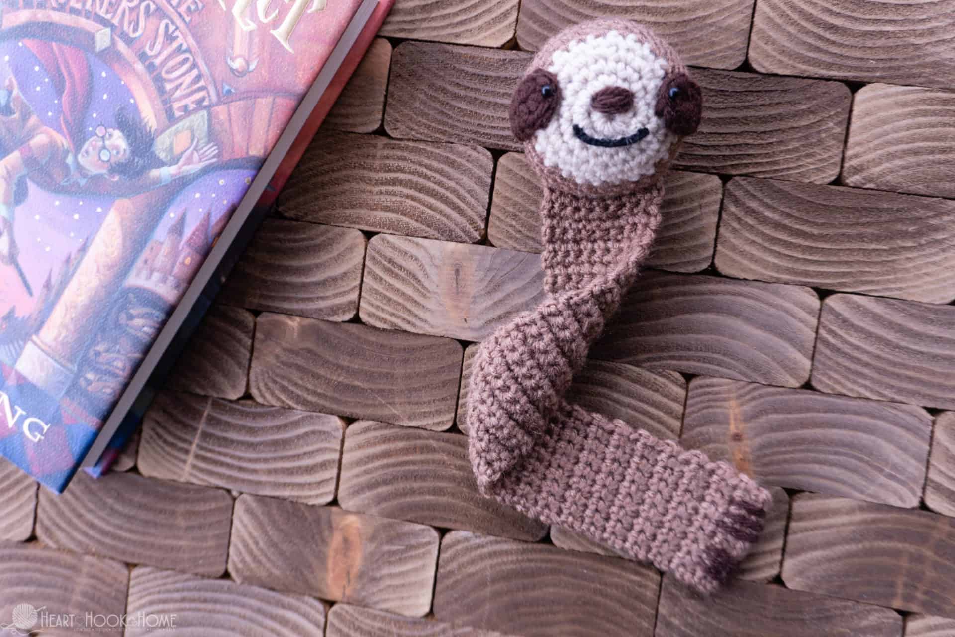 Samson the Sloth Bookmark Free Crochet Pattern