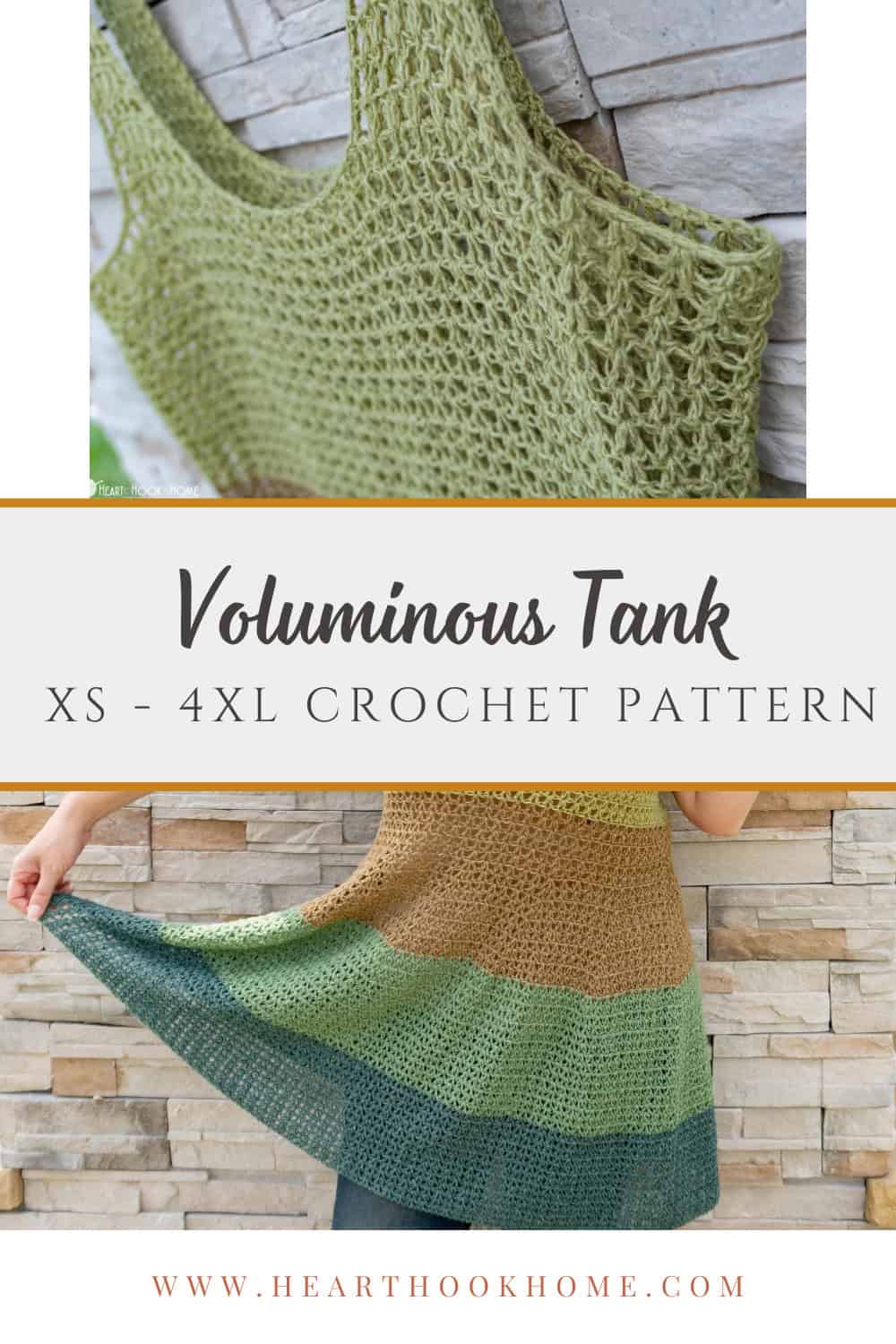 Voluminous Tank Top Crochet Pattern