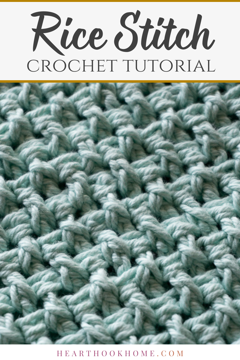 How to Crochet the Rice Stitch