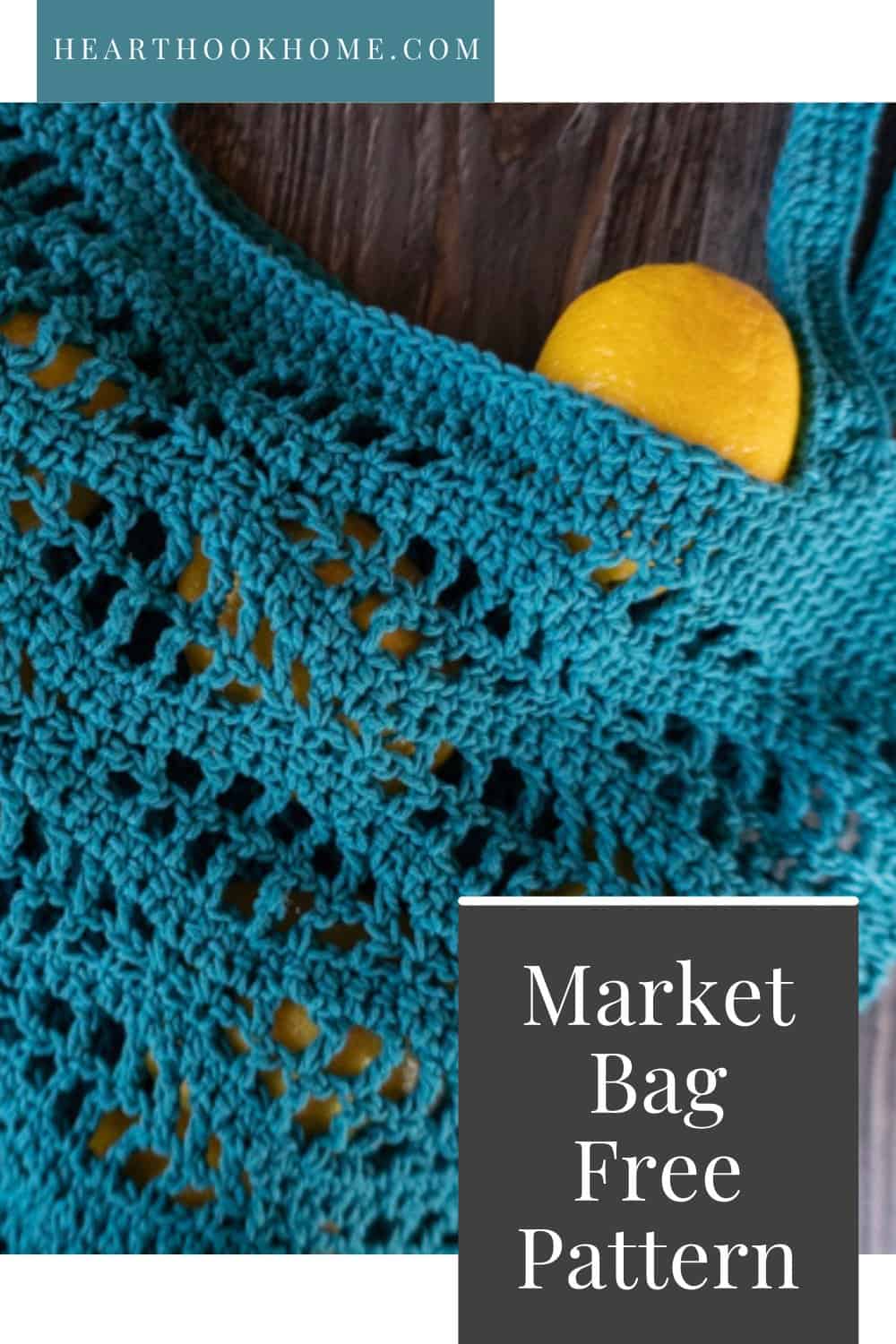 Wave Market Bag Free Crochet Pattern - Heart Hook Home