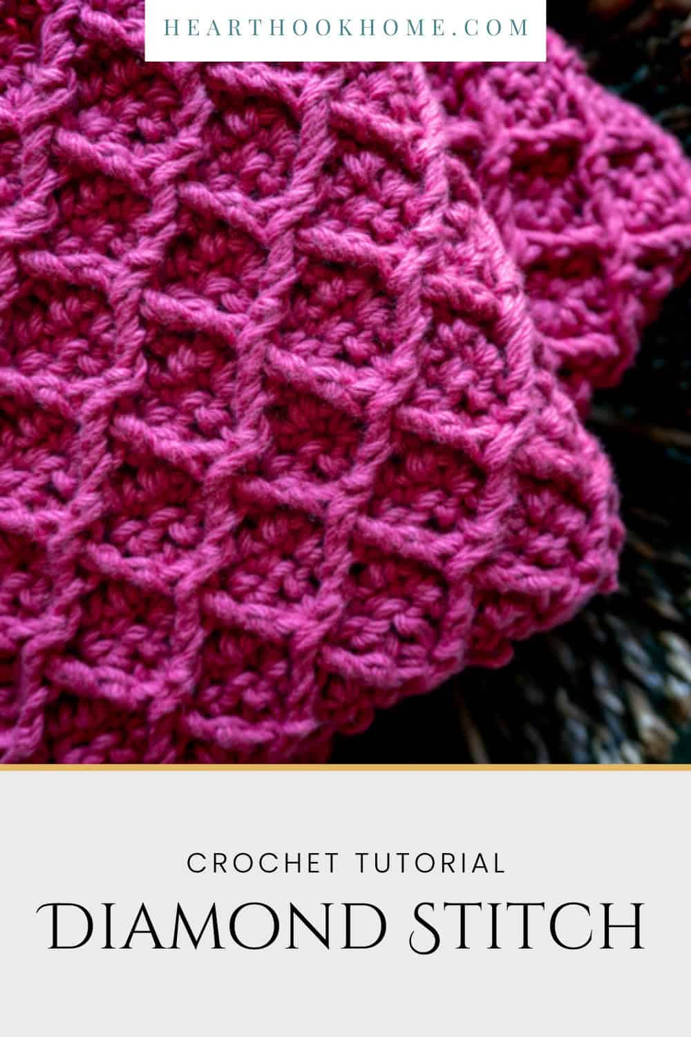 How to Crochet the Diamond Stitch - Heart Hook Home