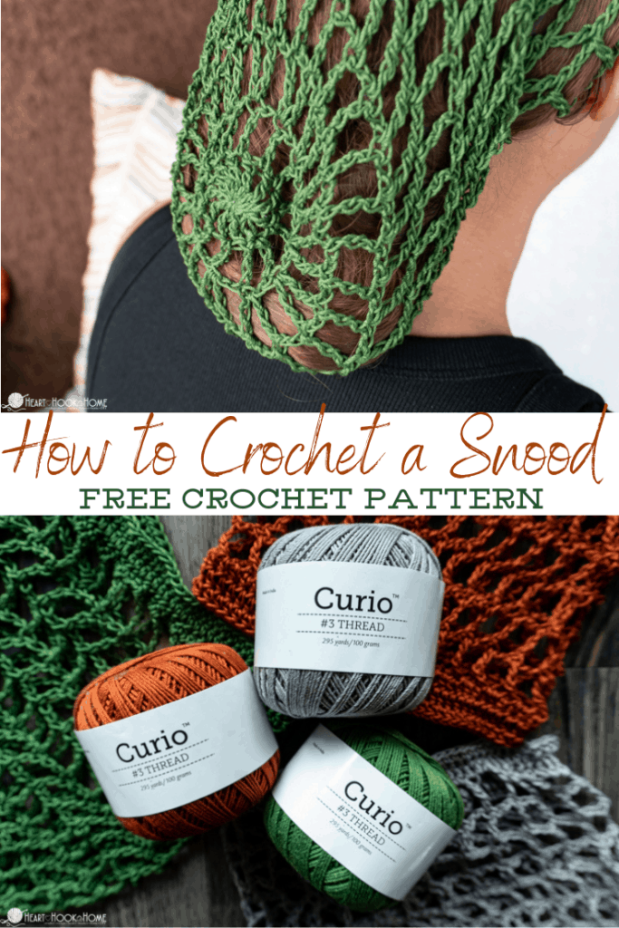 Crochet Snood (Hair Net) Free Crochet Pattern - Heart Hook Home