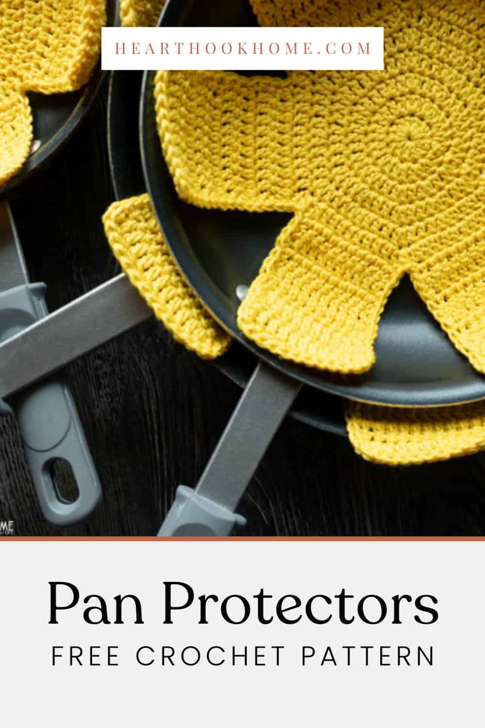 Crochet Pan Protectors Pattern (Small, Medium, Large, X-Large) - Heart ...