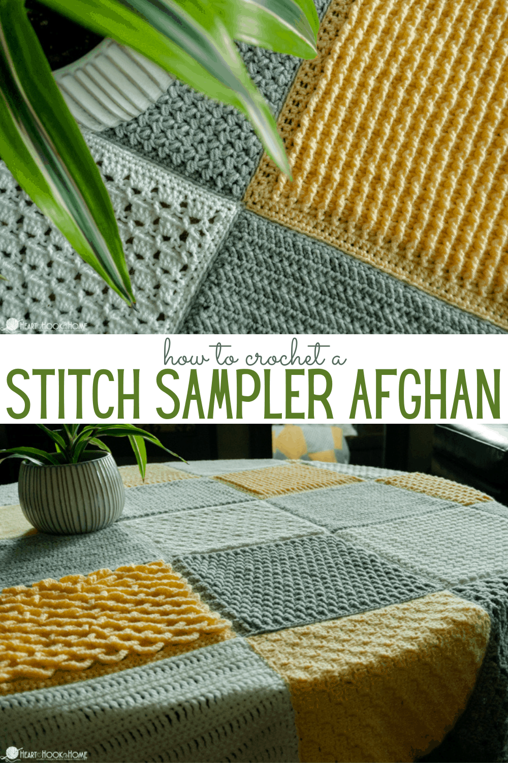 Crochet Stitch Sampler Afghan Pattern - Heart Hook Home