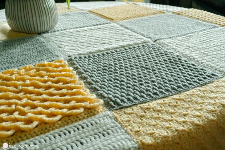 Crochet Stitch Sampler Afghan Pattern: Part 2 (Assembly & Border ...
