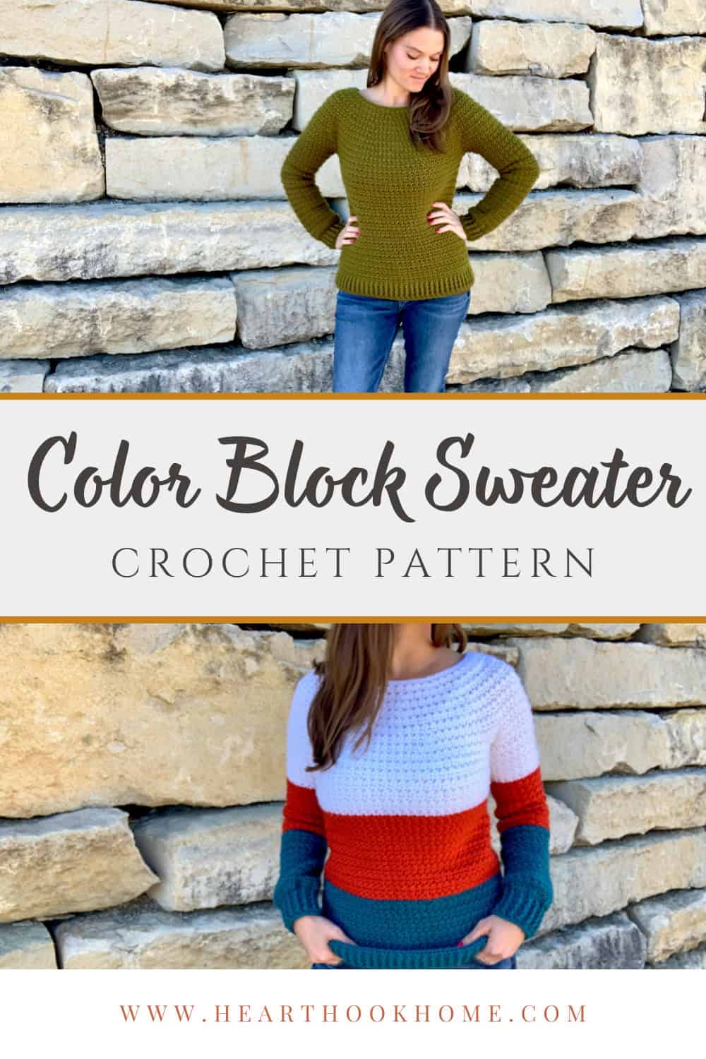 Color Block Sweater Crochet Pattern - Heart Hook Home