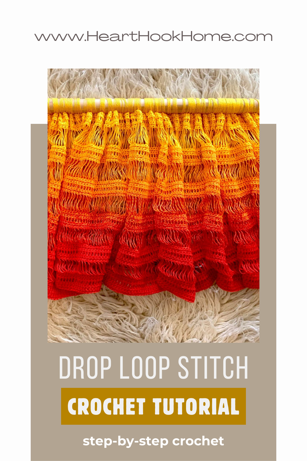 How to Crochet the Drop Loop Stitch - Heart Hook Home