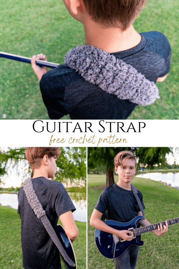 How to Crochet a Padded Guitar Strap - Heart Hook Home