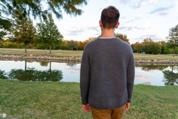 Denzel Sweater Crochet Pattern for Men - Heart Hook Home