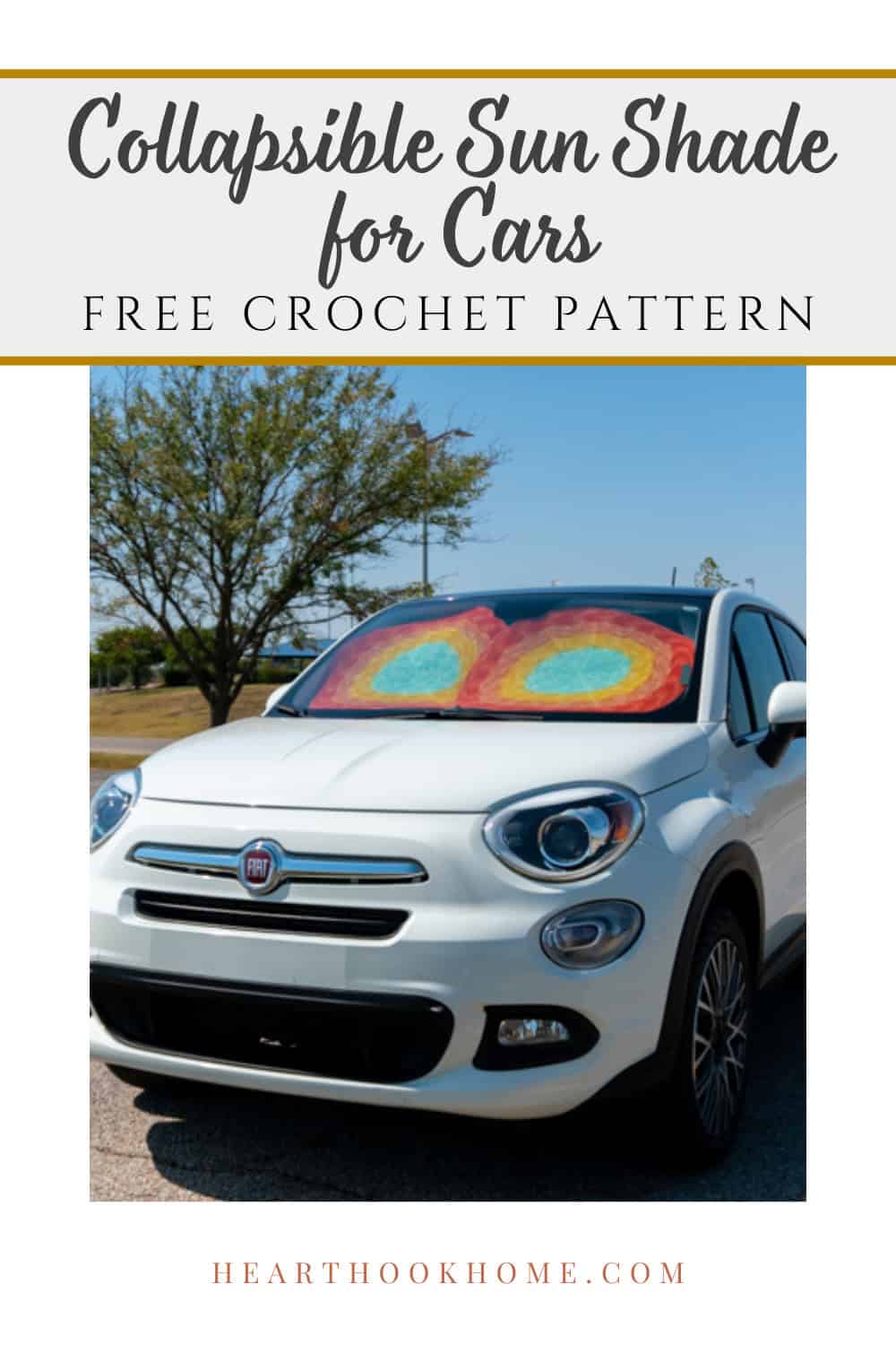 Collapsible Sun Shade for Cars: Free Crochet Pattern - Heart Hook Home