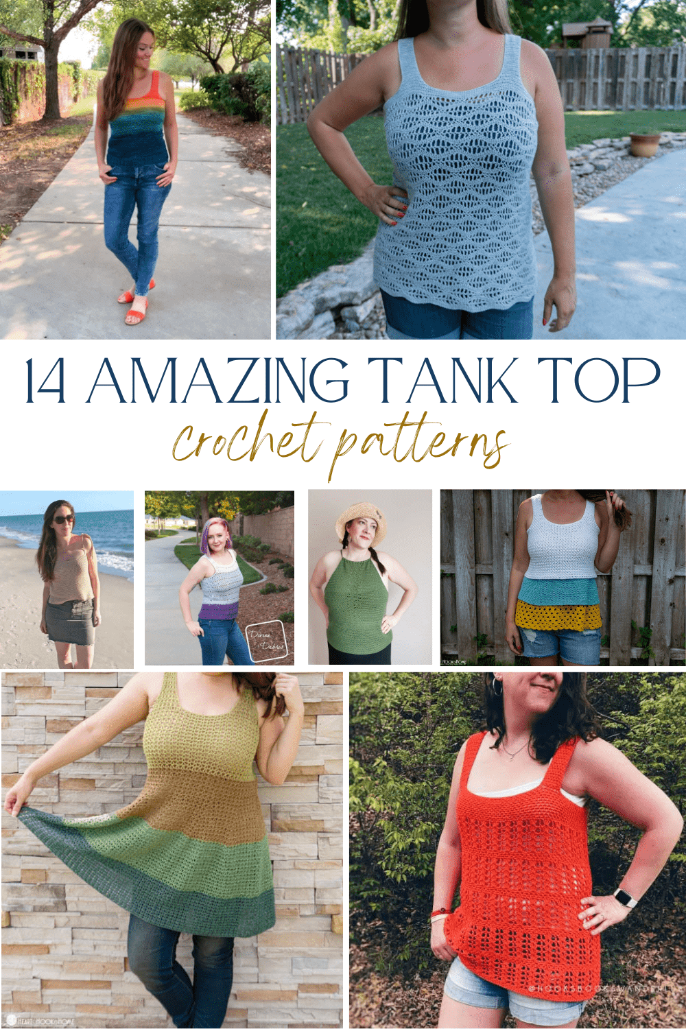 14 Amazing Tank Top Crochet Patterns - Heart Hook Home