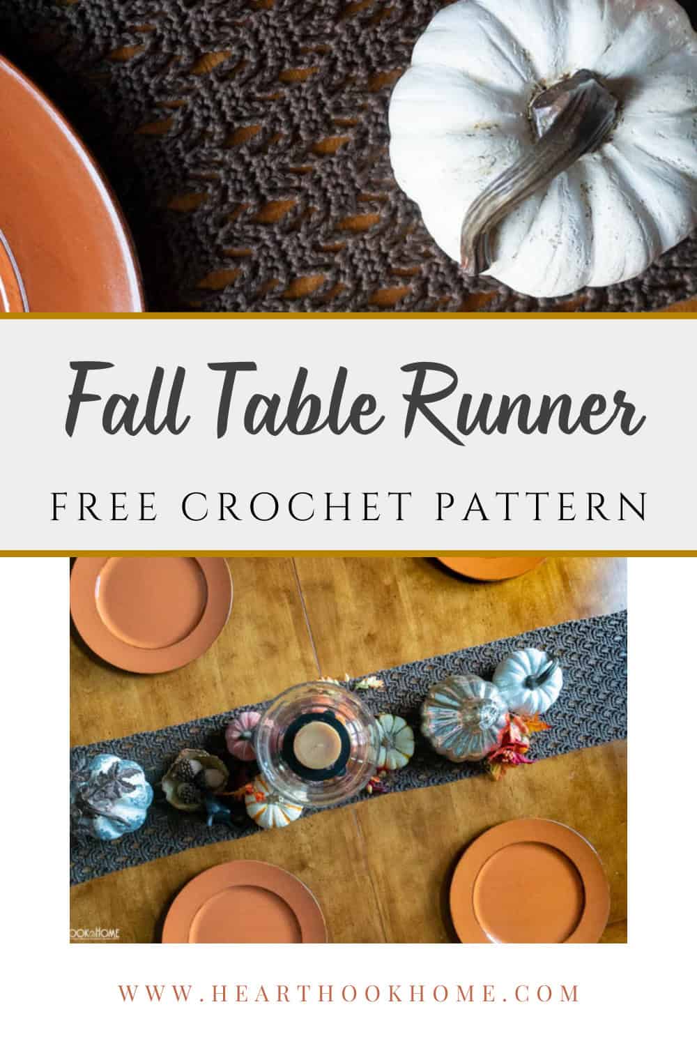 Fall Table Runner Free Crochet Pattern - Heart Hook Home