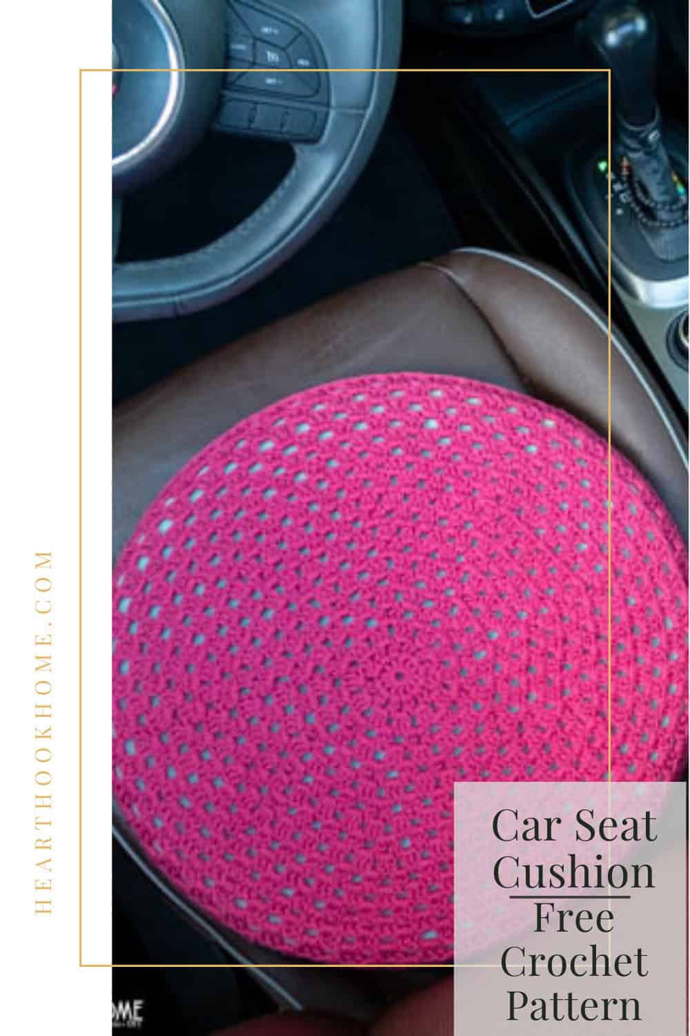 Car Seat Cushion Free Crochet Pattern - Heart Hook Home