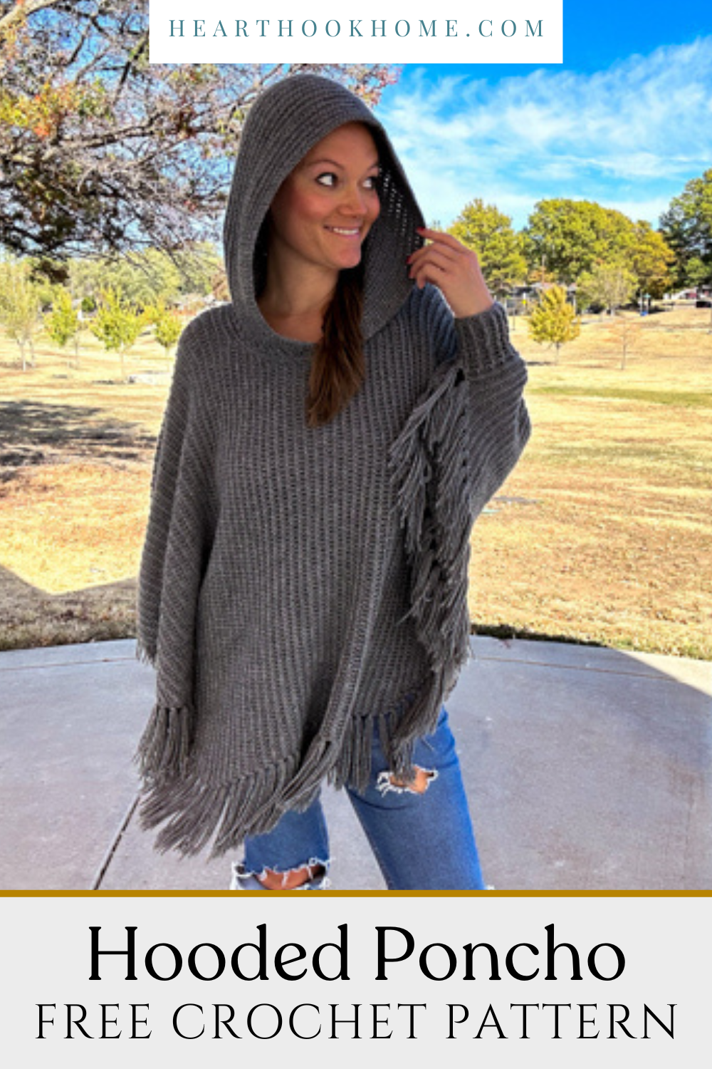 Lori Hooded Poncho Crochet Pattern - Heart Hook Home