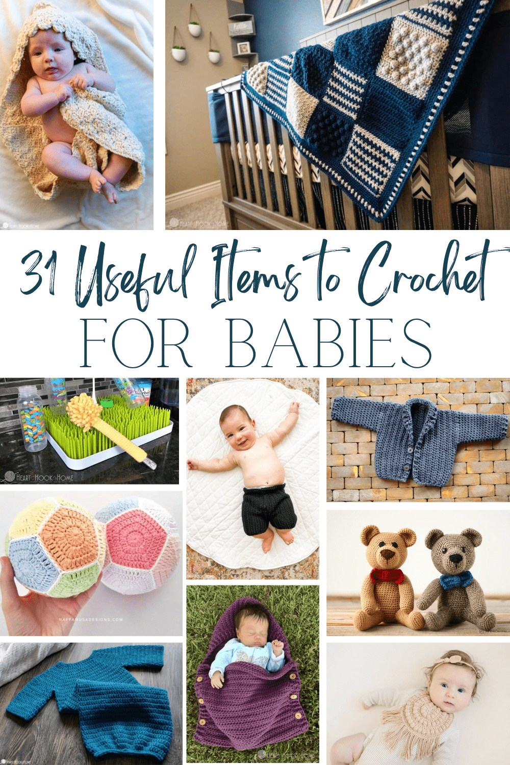31 Useful Crochet Patterns for Babies - Heart Hook Home