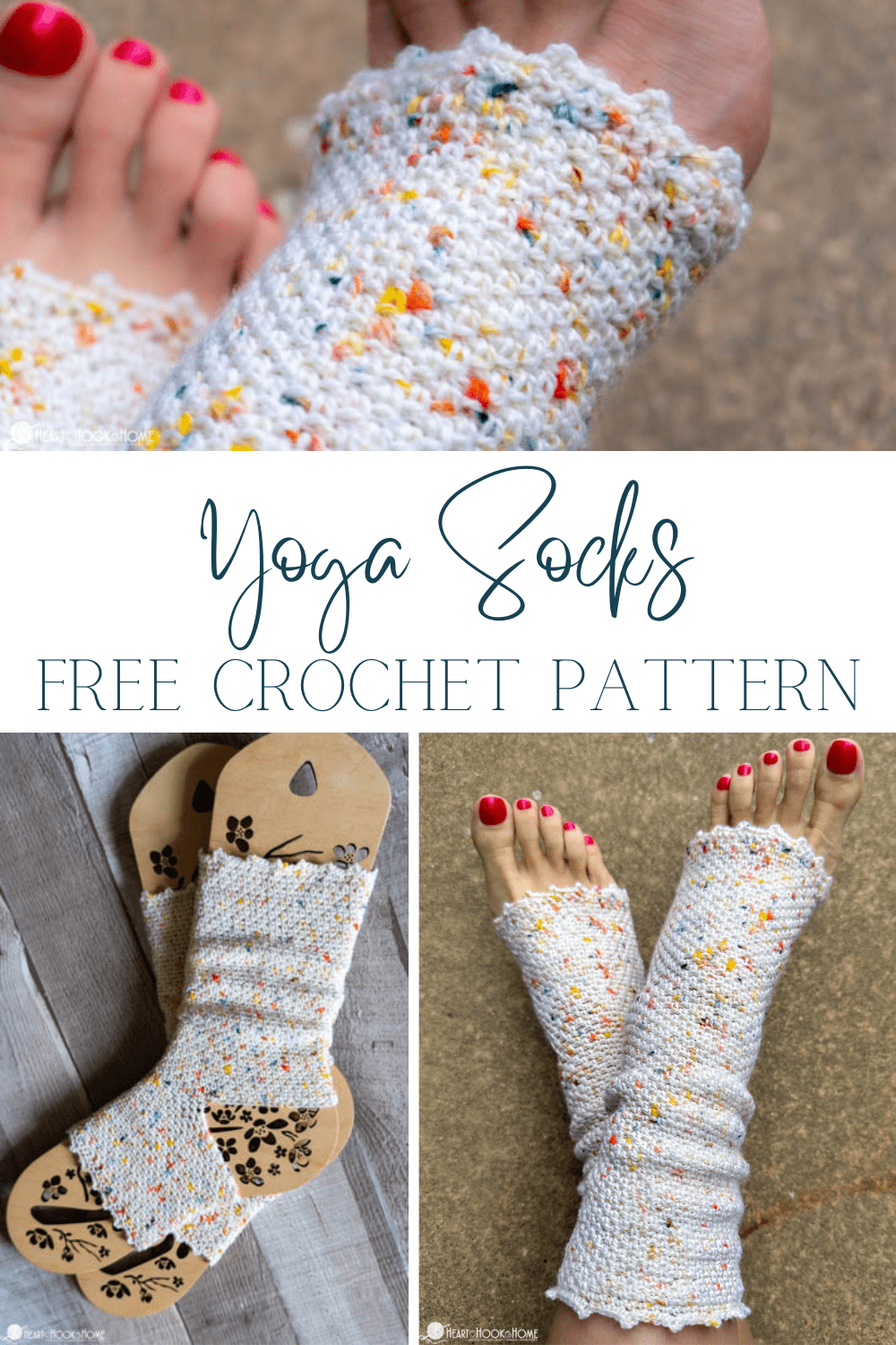 Free Yoga Socks Crochet Pattern - Heart Hook Home