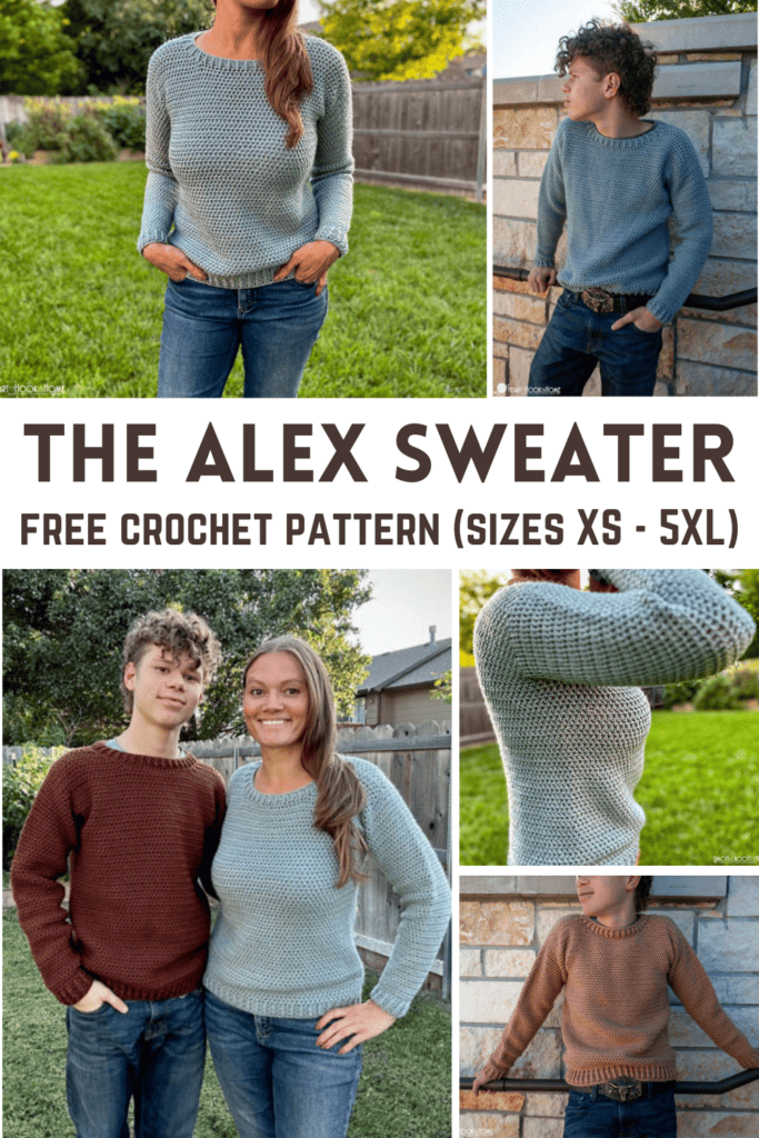 Alex Sweater: Free Crochet Pattern - Heart Hook Home