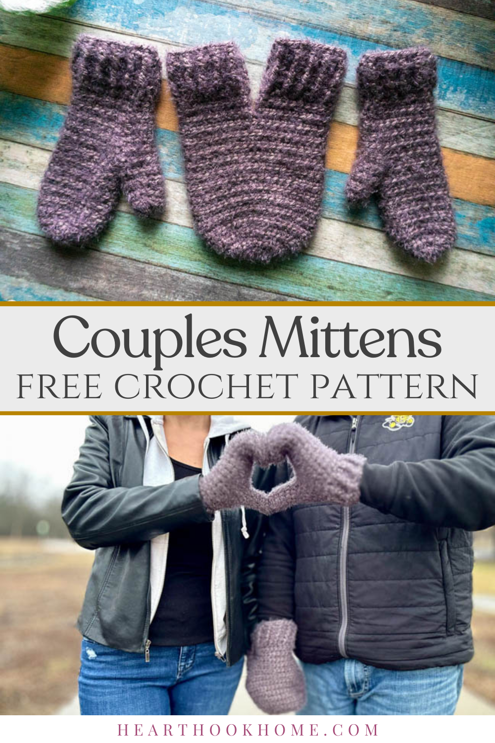 Couples Mittens: Free Crochet Pattern - Heart Hook Home