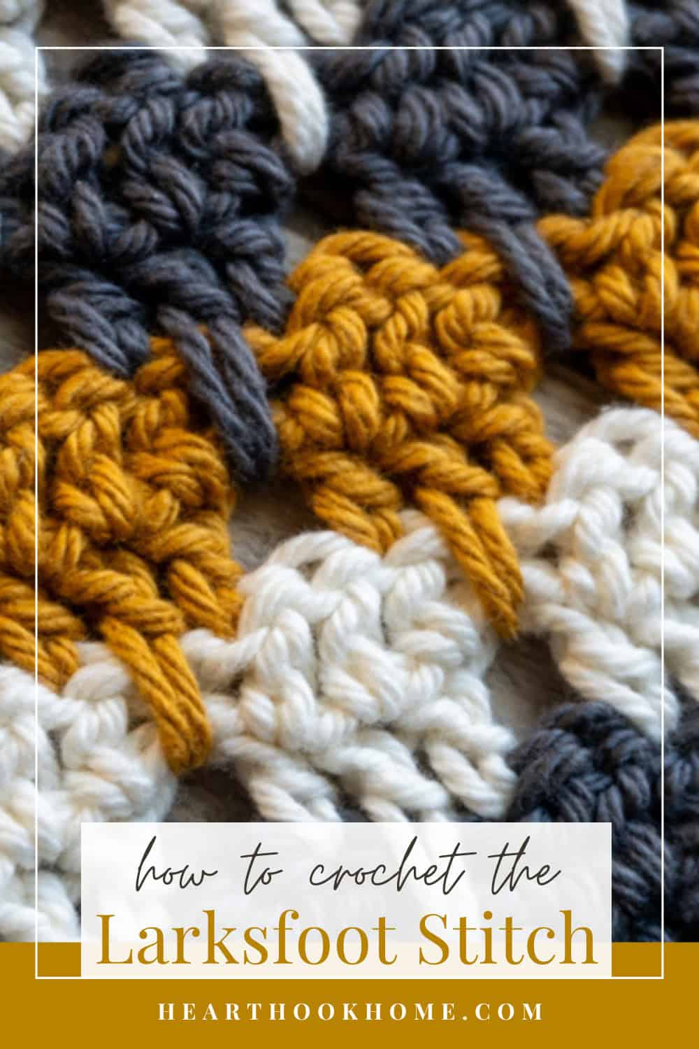 Crochet Larksfoot Stitch Tutorial - Heart Hook Home