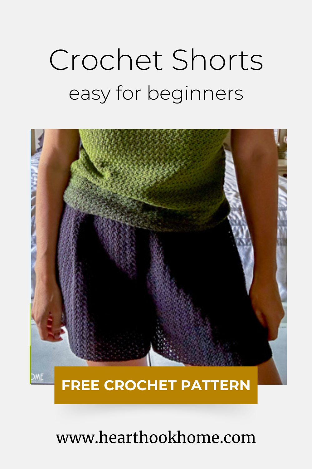 Crochet Loungewear Shorts Pattern - Heart Hook Home