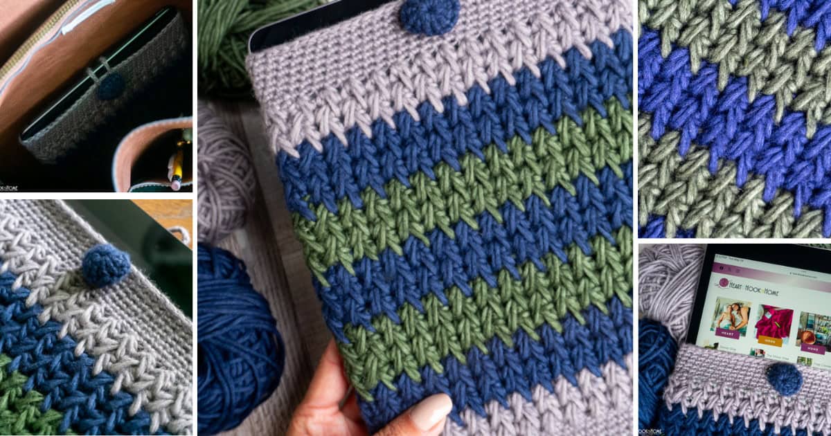 Free iPad or Tablet Sleeve Crochet Pattern - Heart Hook Home