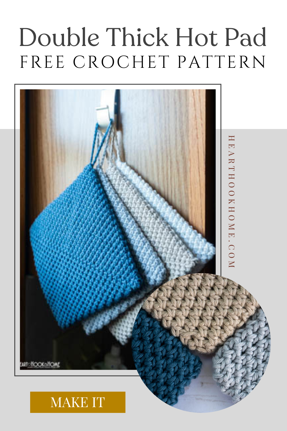 How to Crochet a Double Thick Hot Pad - Heart Hook Home