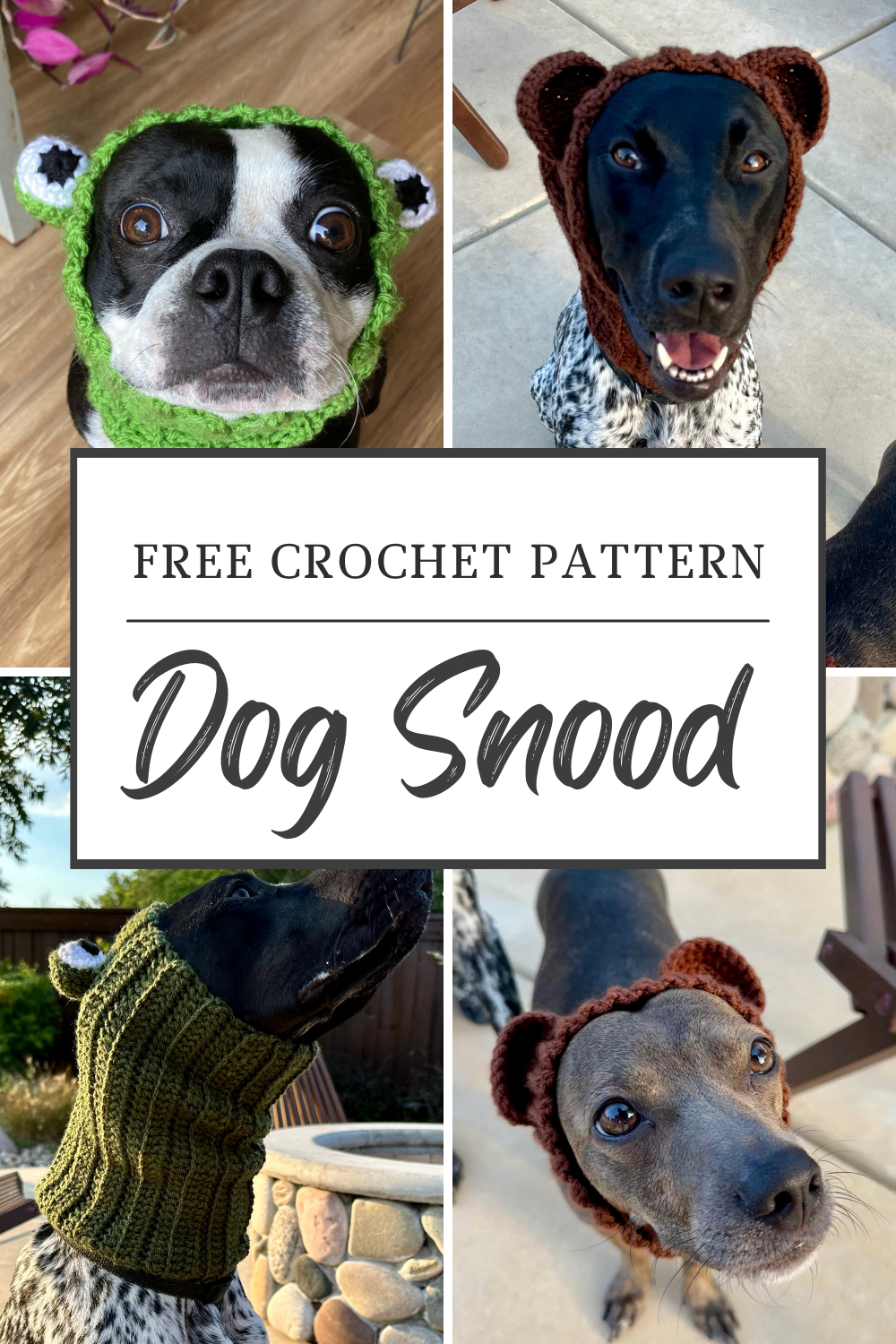 Dog Snood Costumes: Free Crochet Patterns - Heart Hook Home