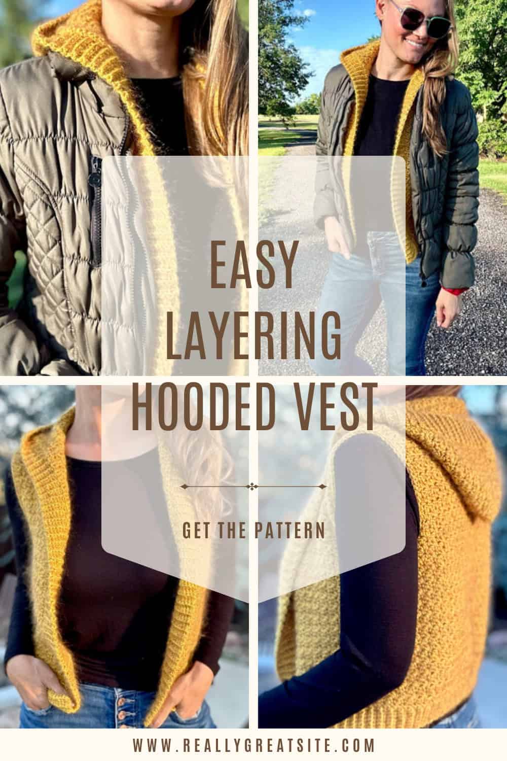 Layering Hooded Vest Crochet Pattern - Heart Hook Home