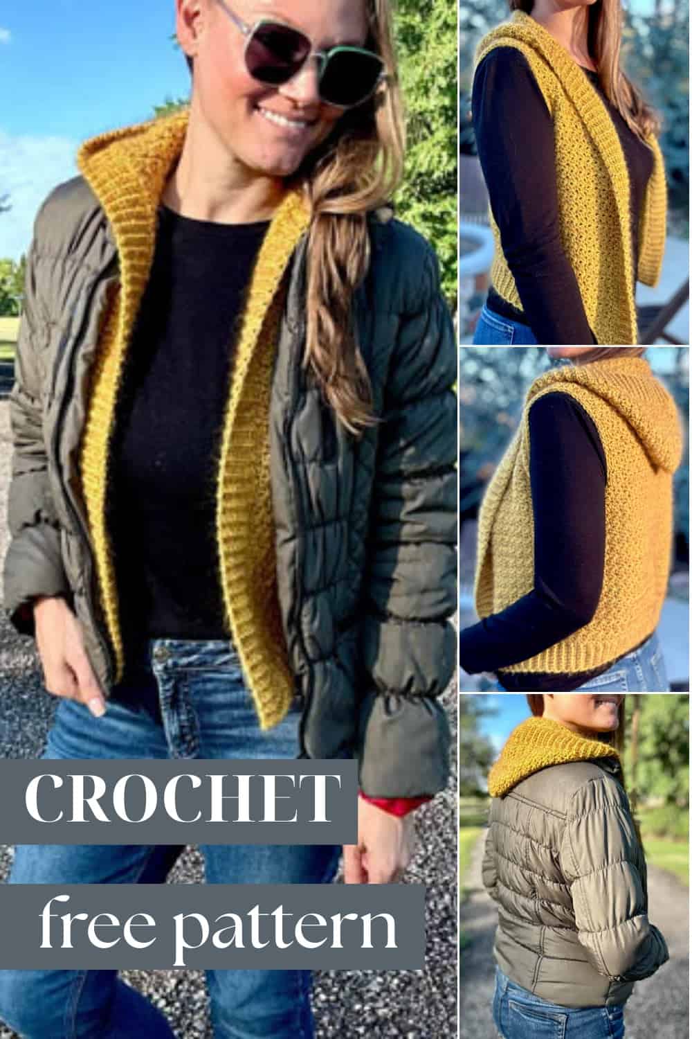 Layering Hooded Vest Crochet Pattern - Heart Hook Home