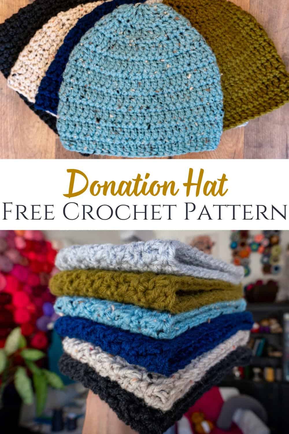 Quick Donation Hat Crochet Pattern - Heart Hook Home