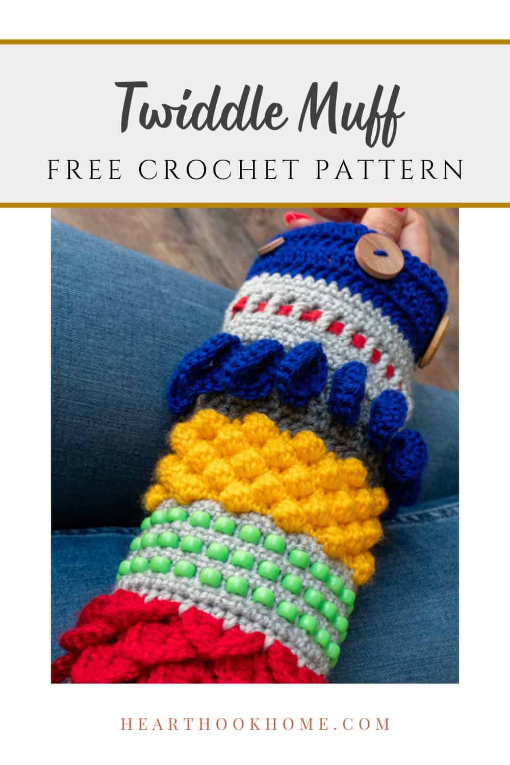 Twiddle Muff Free Crochet Pattern - Heart Hook Home