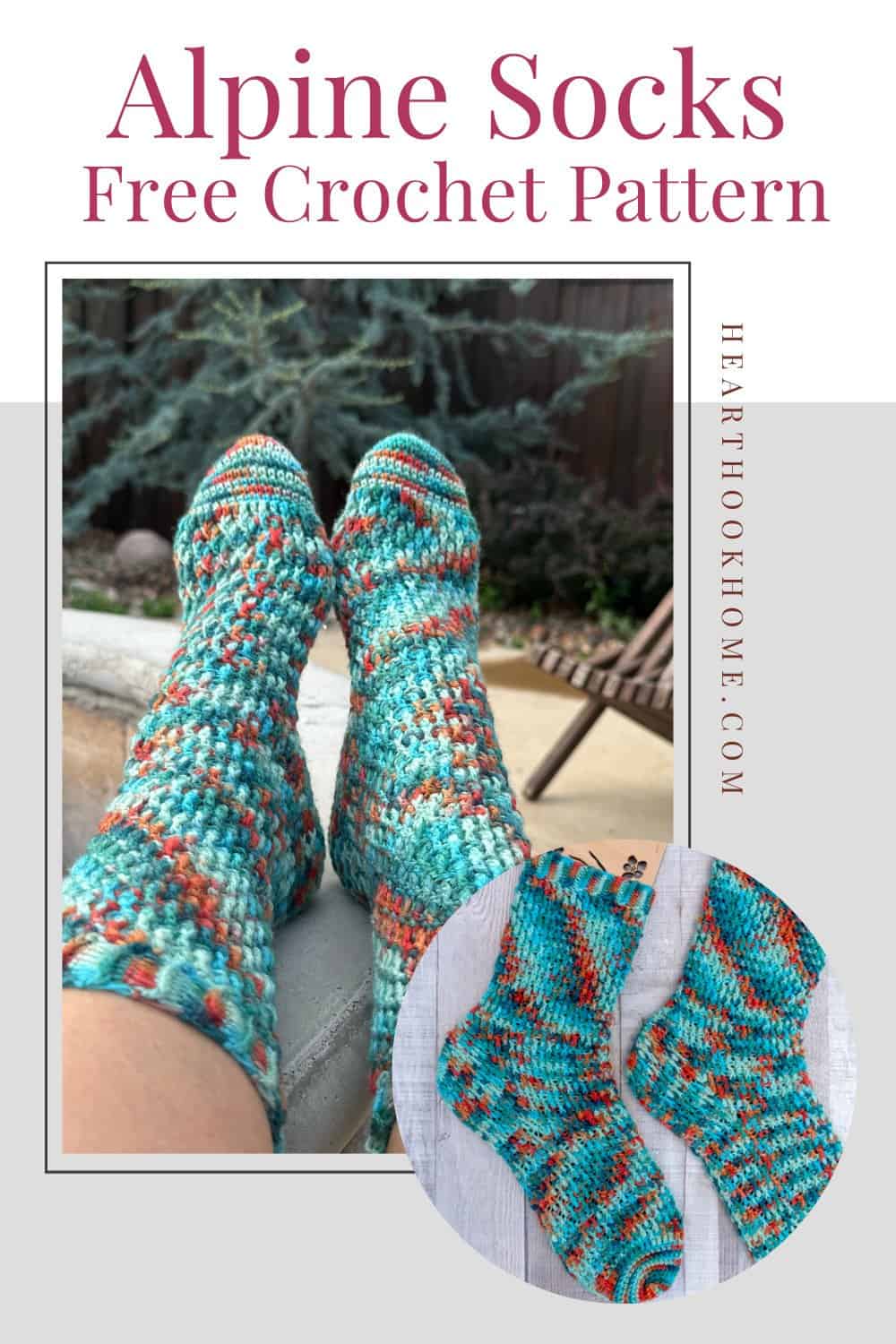 Alpine Socks: Free Crochet Pattern - Heart Hook Home