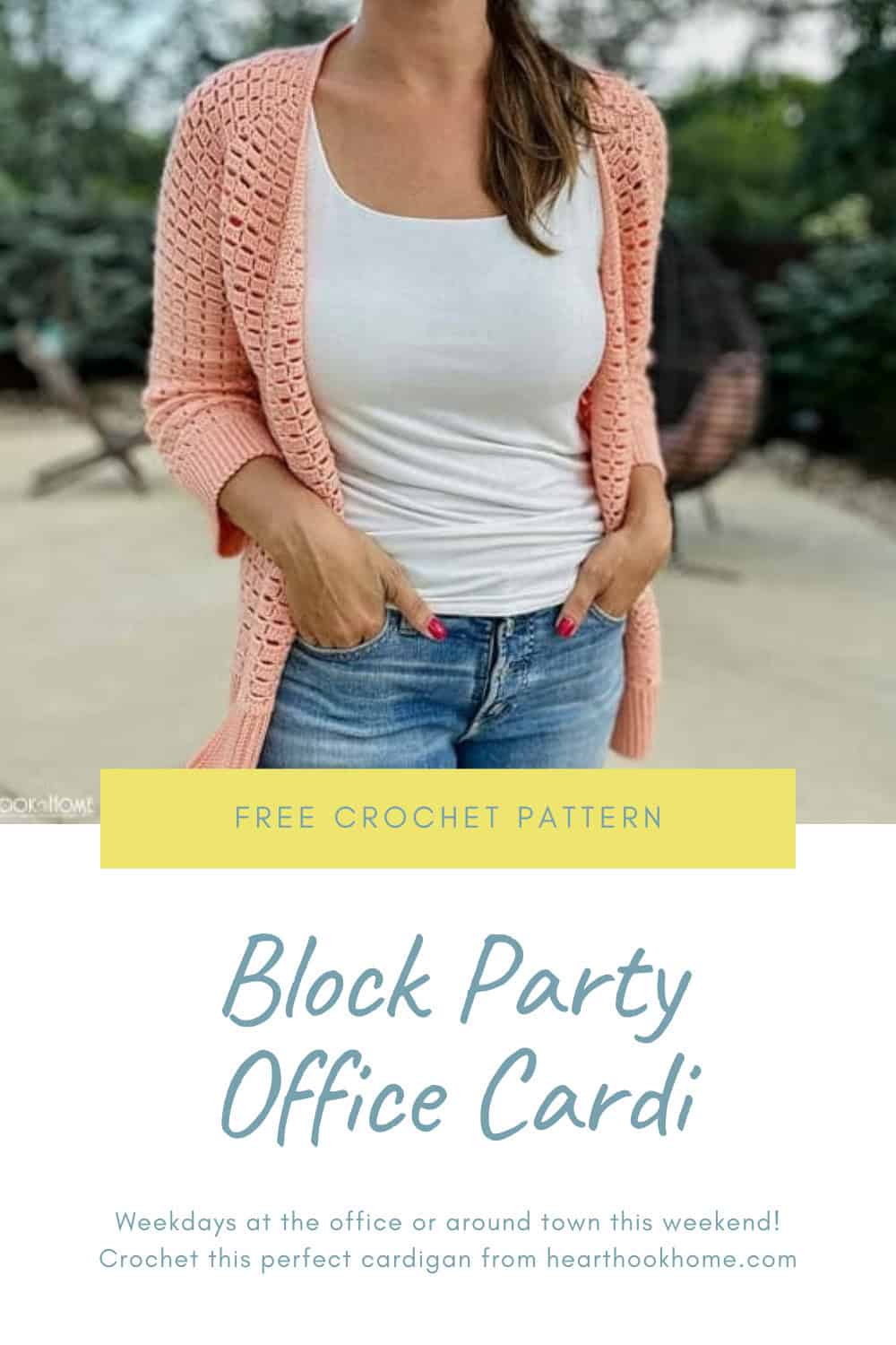Block Party Office Cardi Crochet Pattern - Heart Hook Home