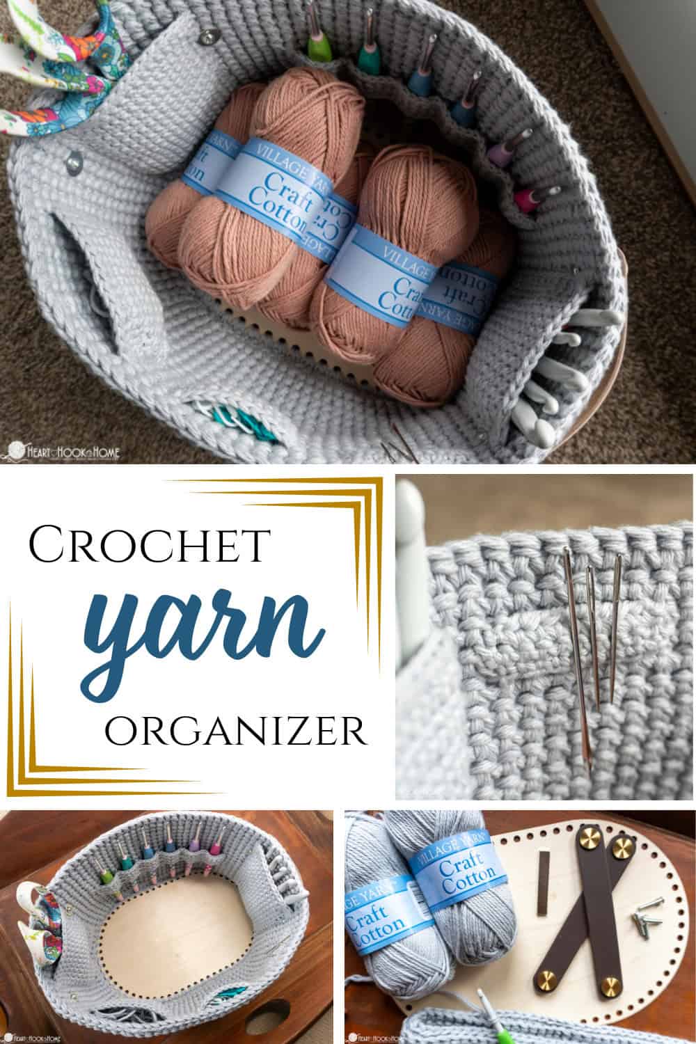 How to Crochet a Yarn Organizer or Fanny Pack - Heart Hook Home