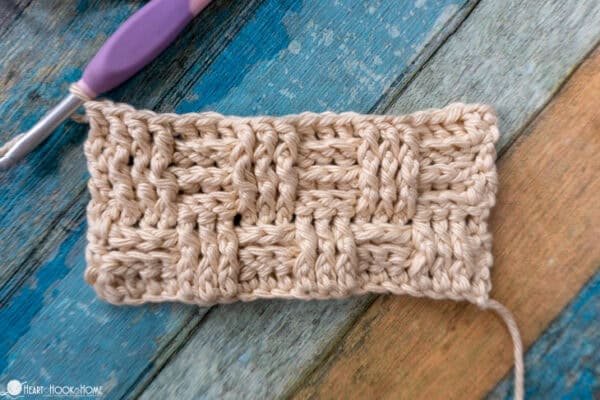 Crochet Basketweave Stitch Tutorial - Heart Hook Home