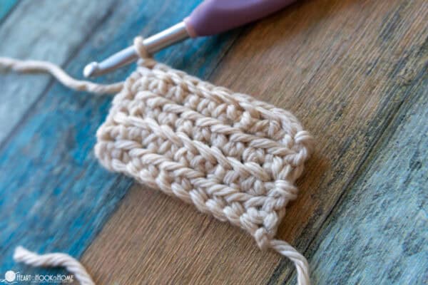 Herringbone Single Crochet Stitch Tutorial - Heart Hook Home