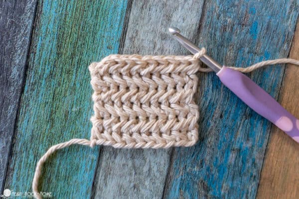 Herringbone Single Crochet Stitch Tutorial - Heart Hook Home