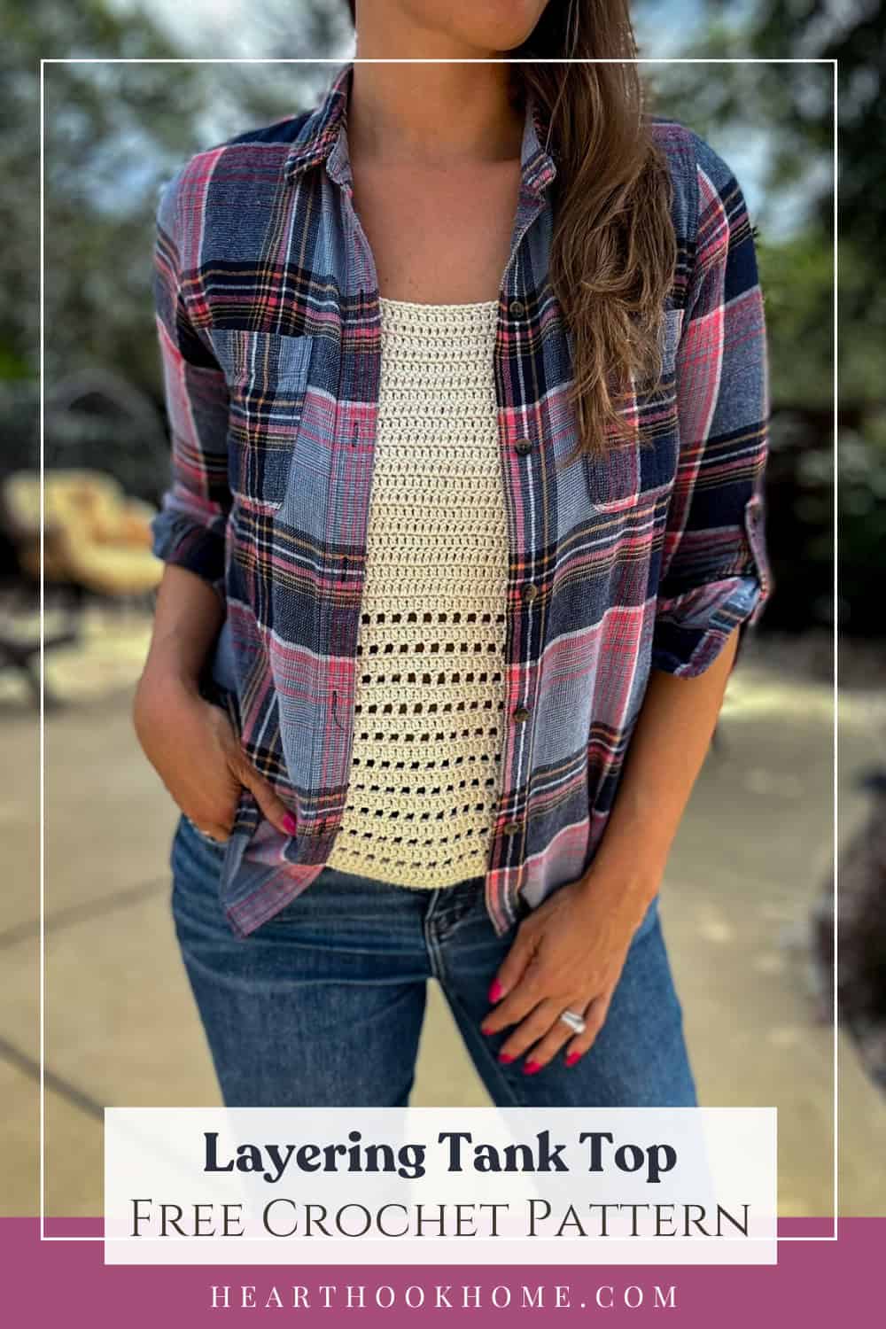 Layering Tank Top: Free Crochet Pattern XS - 5XL - Heart Hook Home